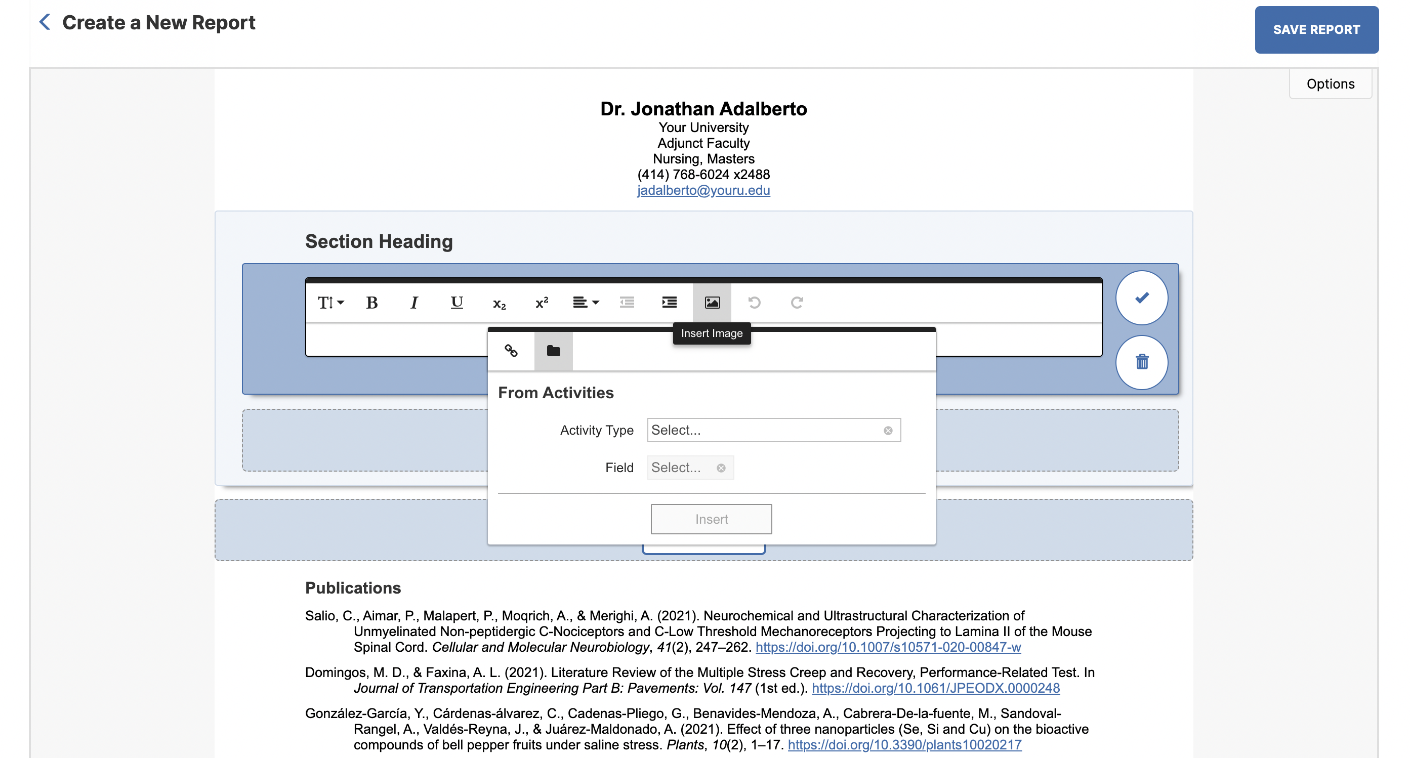 How to Configure Your Web Profiles with Faculty Success – Watermark