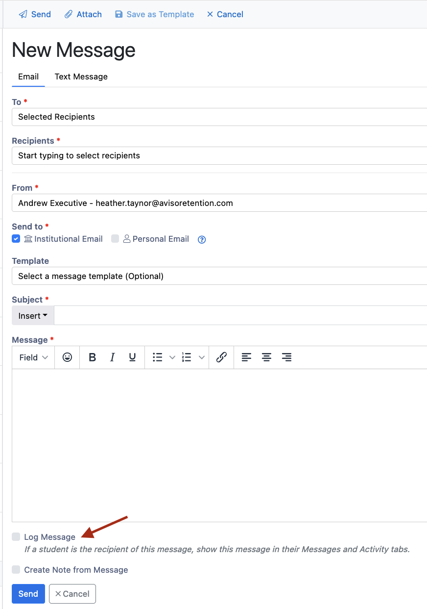 Message Logging Watermark