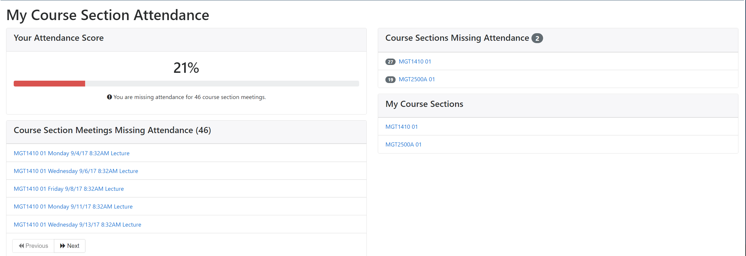 Taking Attendance in SS&E – Watermark