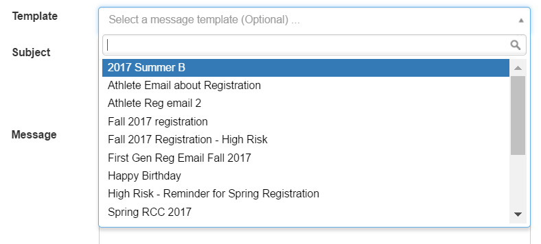 Creating a Message Template – Watermark