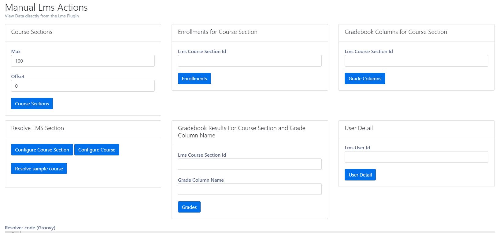 LMS Manual API Calls – Watermark
