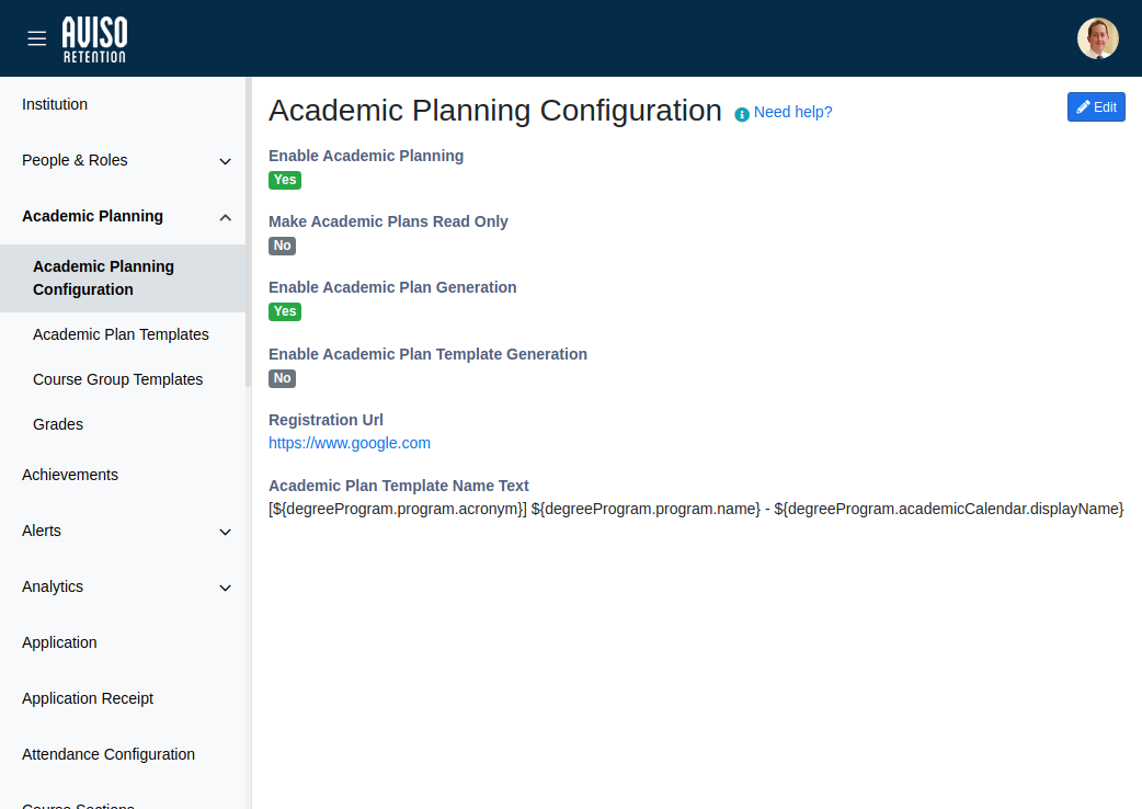 Academic Planning Enablement – Watermark