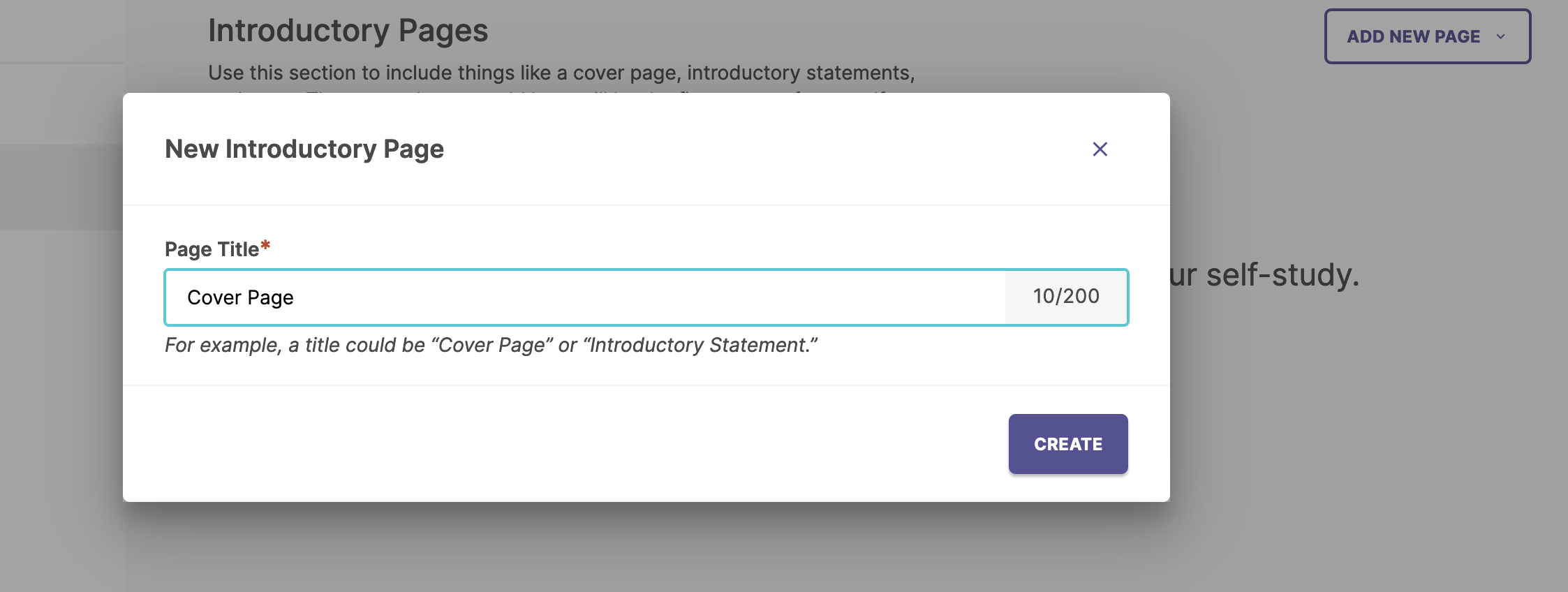 Adding A Cover Page To A Self Study Watermark