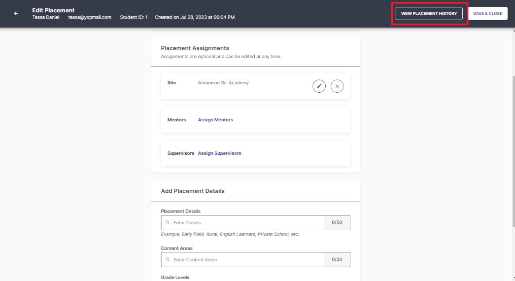 Placement Management - Create placements manually – Watermark