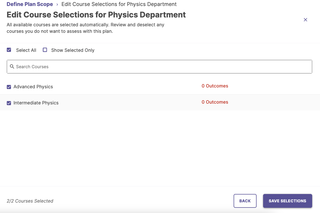 Creating a Course Assessment Plan – Watermark