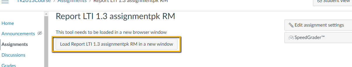 Canvas LTI 1.3 Assignmentpk Integration Using Reports – Watermark