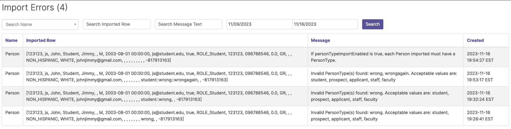 Importing Person Types – Watermark