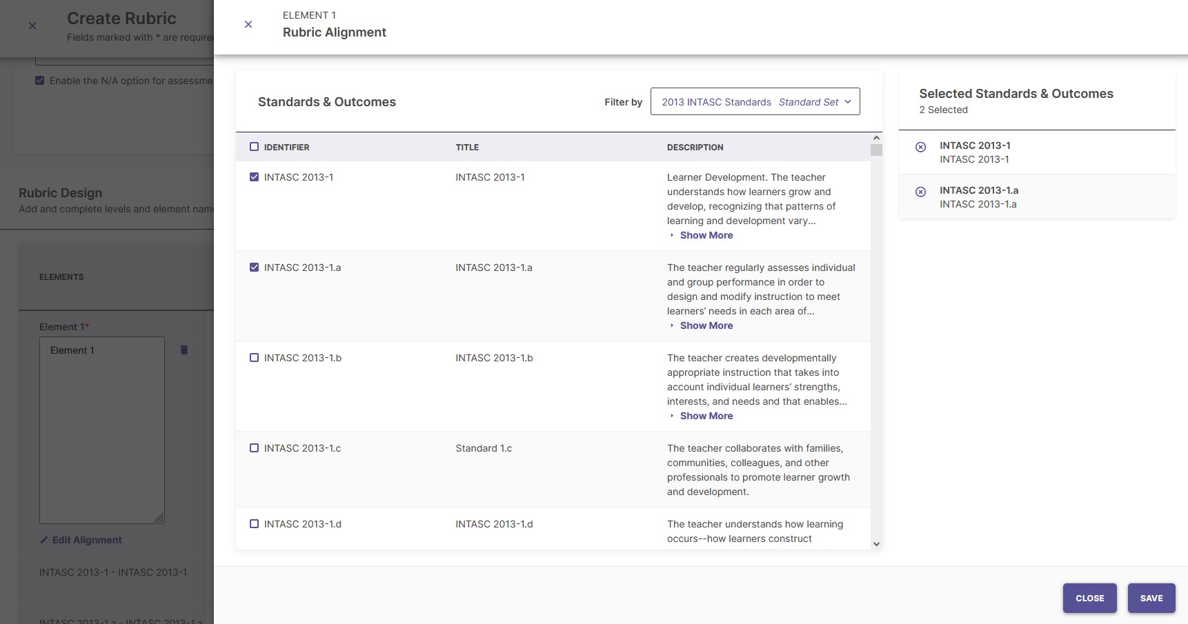 Creating and Managing Rubrics – Watermark