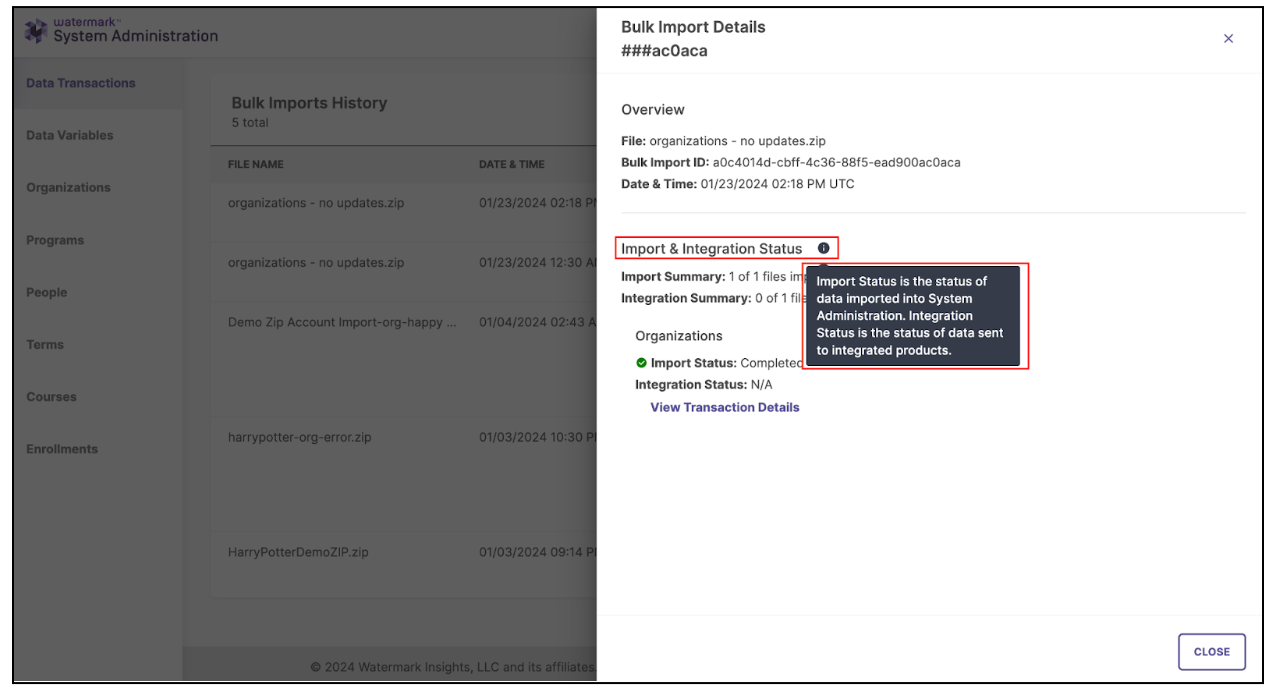 Bulk Import via ZIP folder, with Template – Watermark