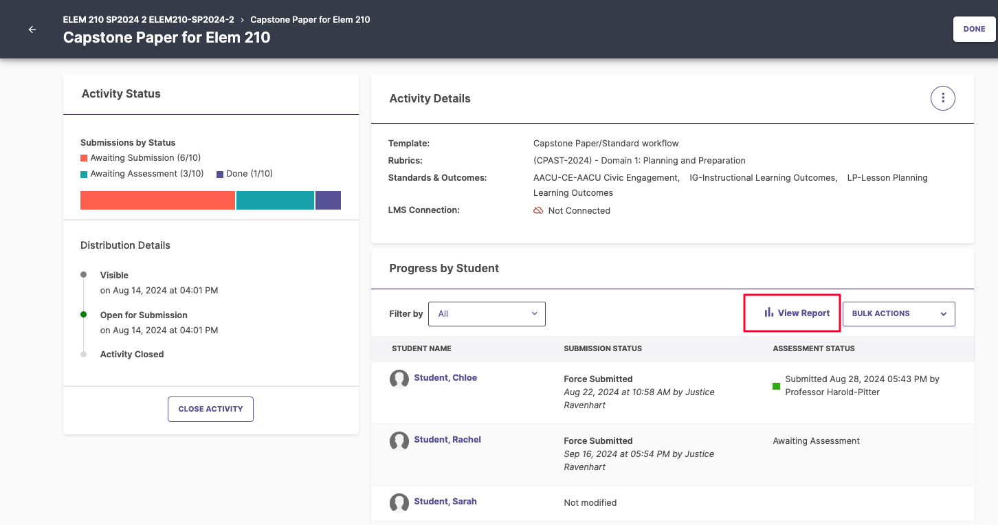 Activity Progress – Watermark