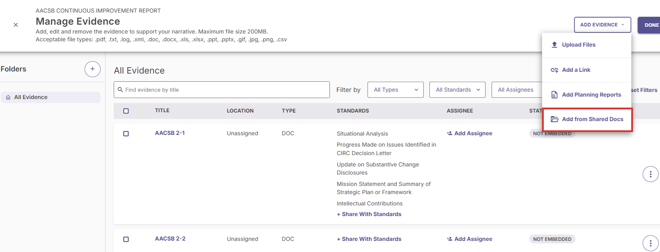 Access Shared Documents by Organization – Watermark