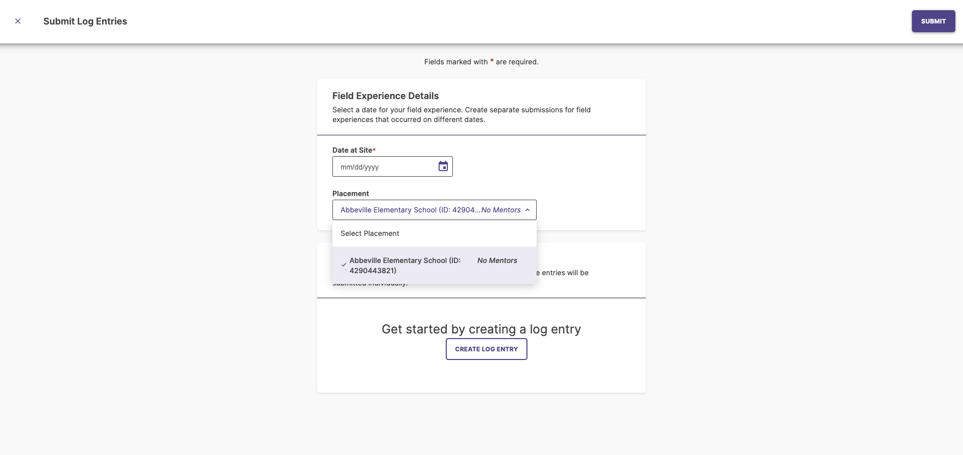 Submitting Time Log Entries – Watermark