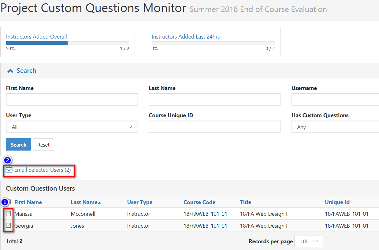 Custom Question Monitoring – Watermark
