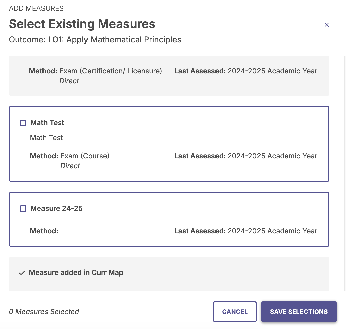 Adding Measures to an Outcome – Watermark