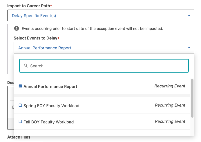 Adding Base Event Specific Impact Options for Exception and Result Events – Watermark
