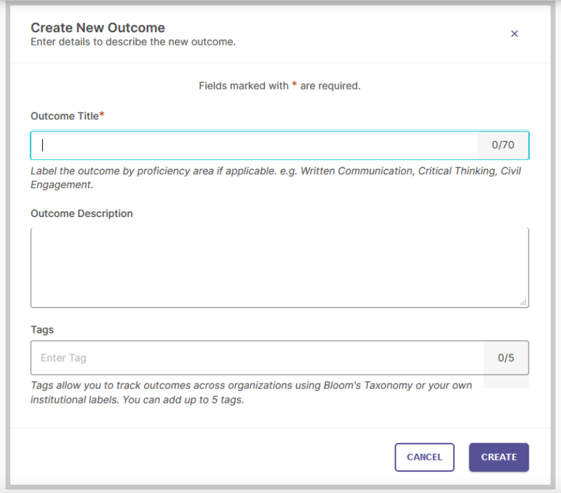 How to Create and Edit Outcomes – Watermark