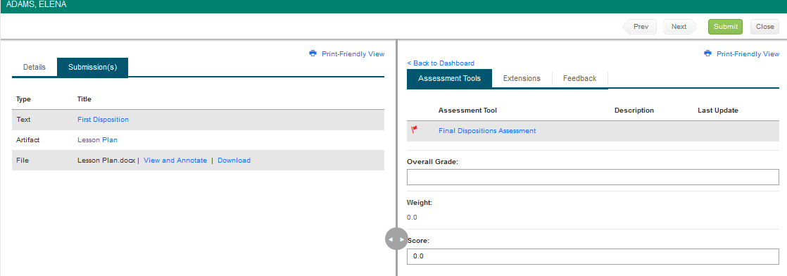 Assessing a Course Binder – Watermark