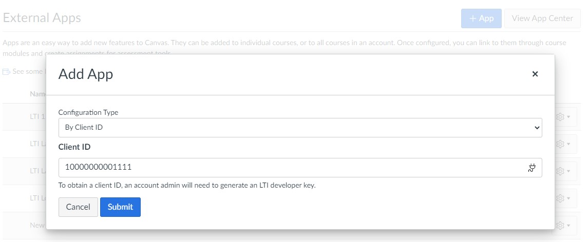 Canvas LTI 1.3 Integration - Administrator Setup – Watermark