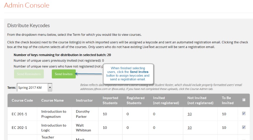 Keycode Management Guide – Watermark